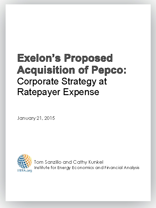 Corporate Strategy at D.C. Ratepayer Expense: Exelon’s Proposed ...